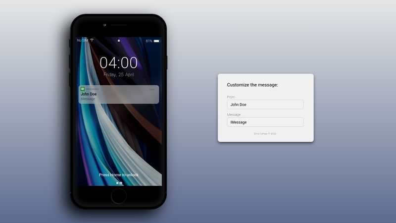 021 Pure CSS interactive iPhone design