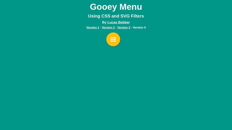CSS Gooey Menu (Version 4)