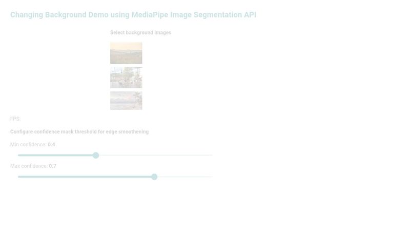 Changing background using Selfie Segmentation