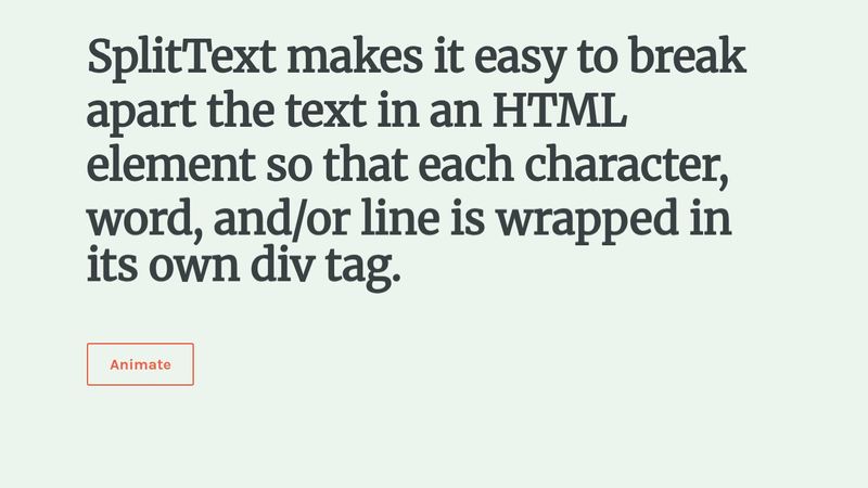 GSAP: SplitText Animation