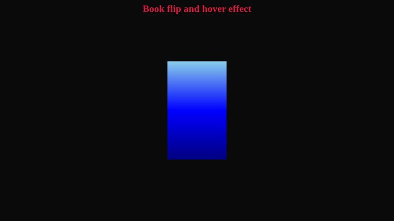 book flip animation