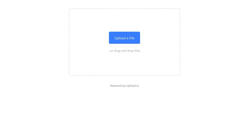 React Upload Widget (Dropzone) — Powered by Upload.io