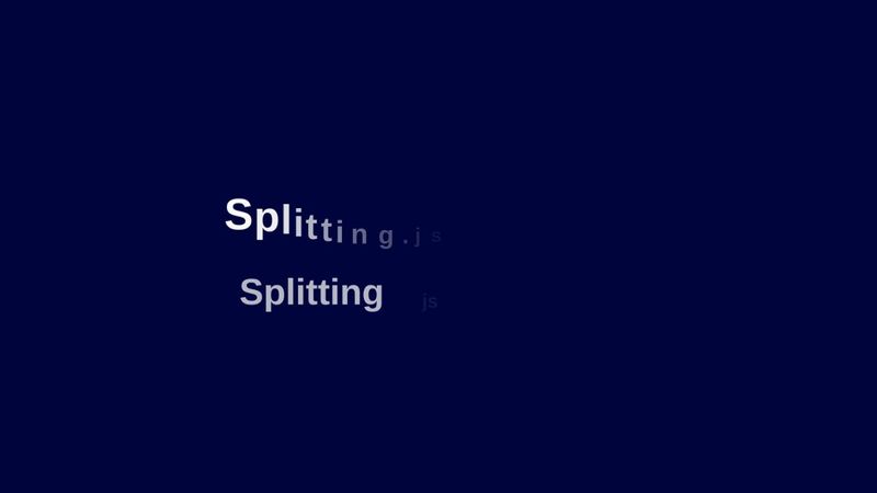 SPLITTING JS - animate by words