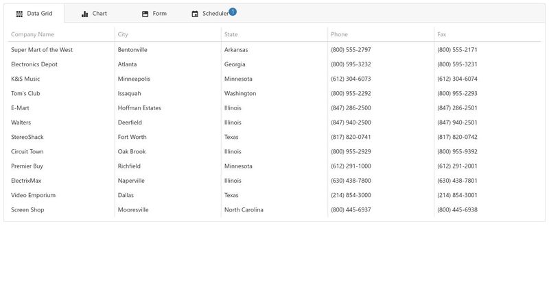 Overview - DevExtreme Tab Panel