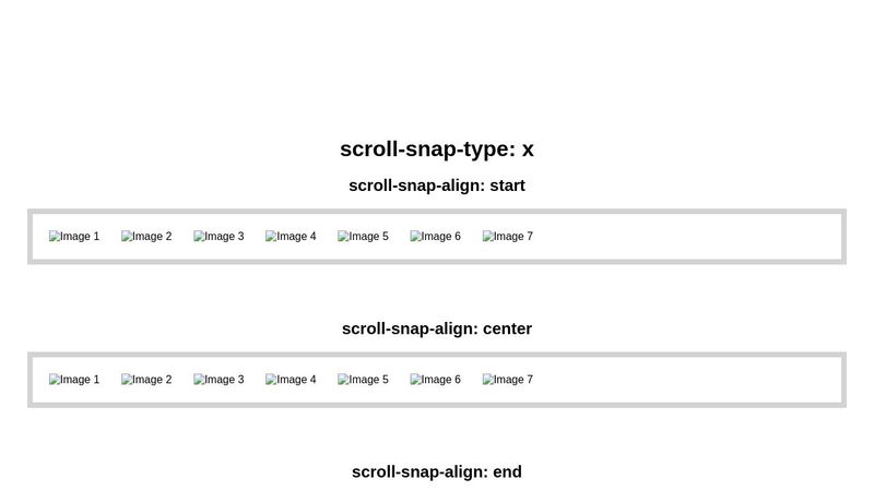 CSS Scroll Snap