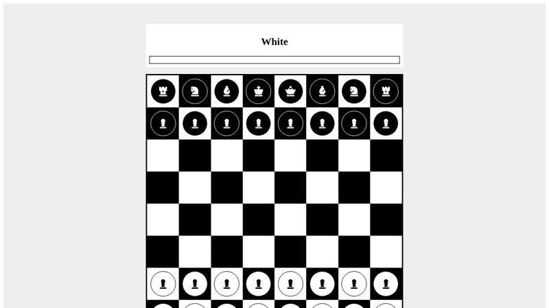 Chess Game (HTML, CSS, JS)