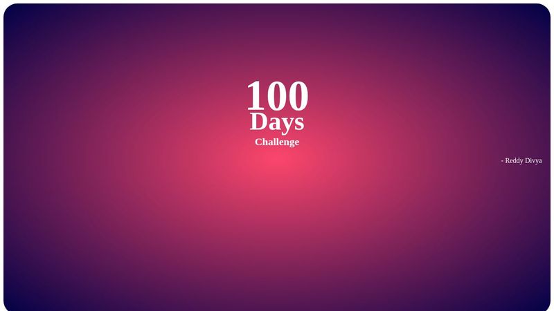 Day 1 (100dayscss)