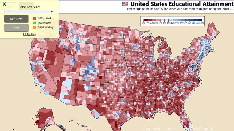 Data Visualization Project | Visualize Data with a Choropleth Map