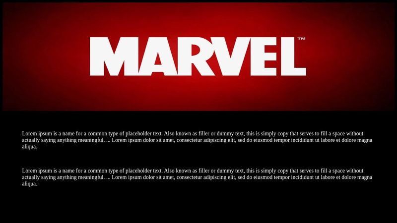 Marvel Website Project