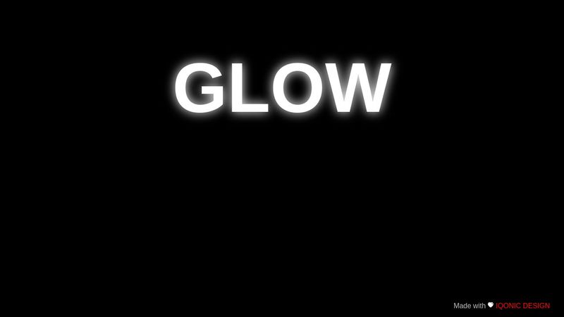 Text Glow Effect