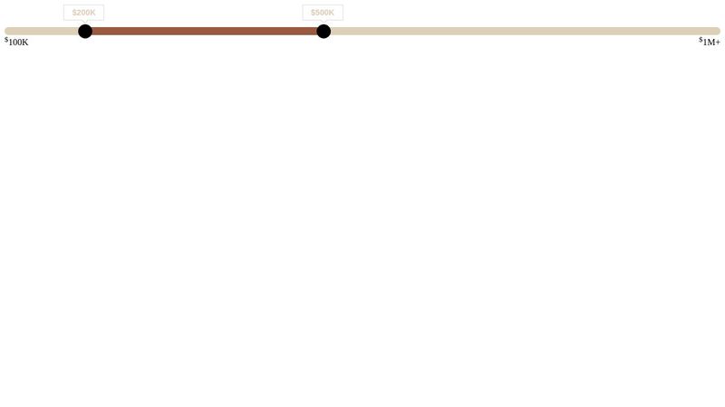 jQuery UI range slider with floating and merged values at overlapping point.