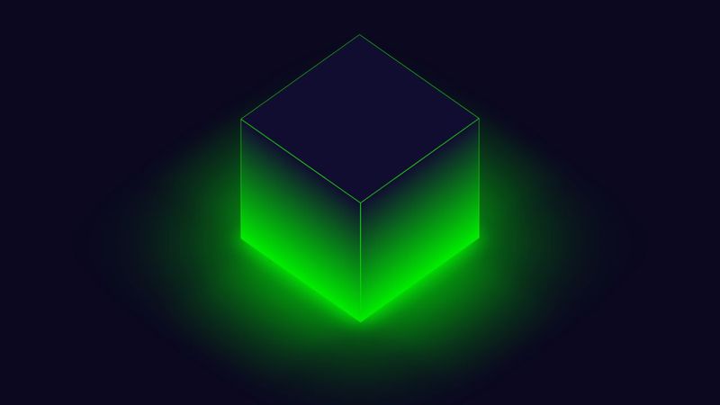 3D Glowing Bouncing Cube using CSS