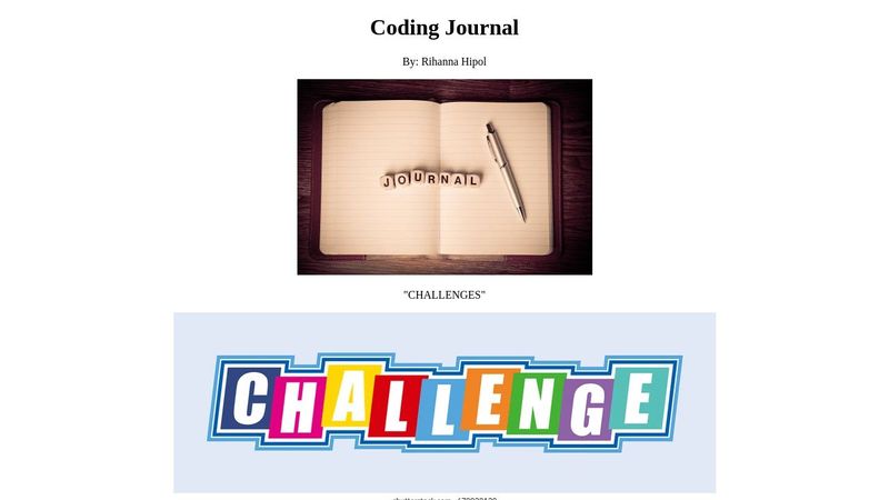 Coding Journal