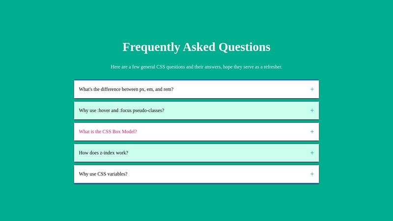 CSS FAQs