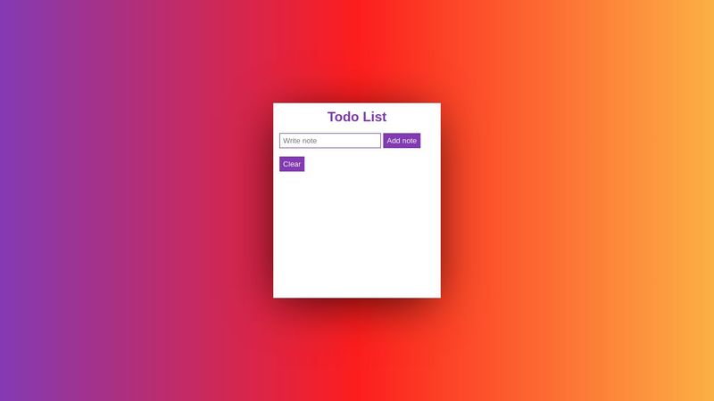 TodoList app
