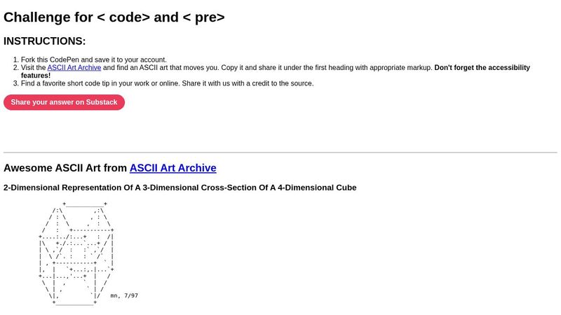 #30DaysofHTML Day 12: and challenge
