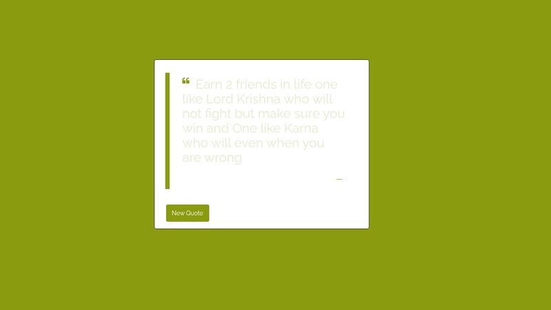 Random Quote Generator (HTML, CSS, JS)