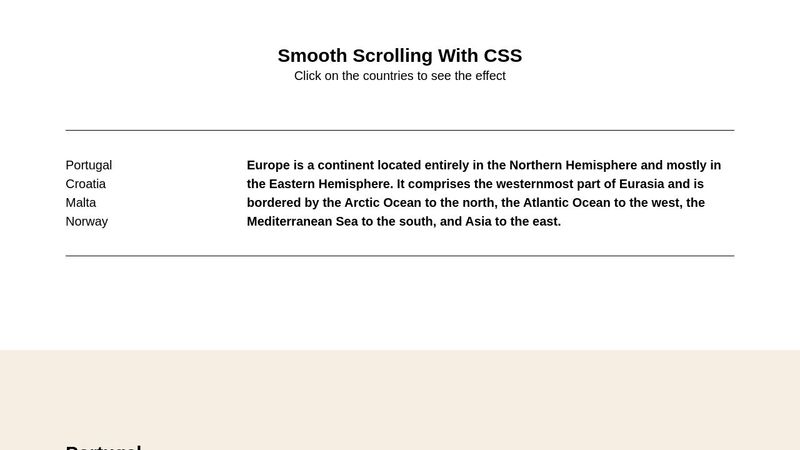 How to Implement Smooth Scrolling With CSS