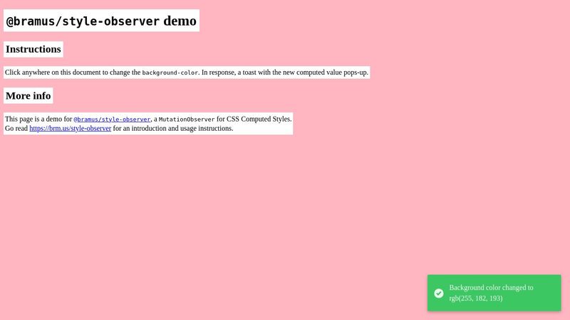 @bramus/style-observer demo @bramus/style-observer demo