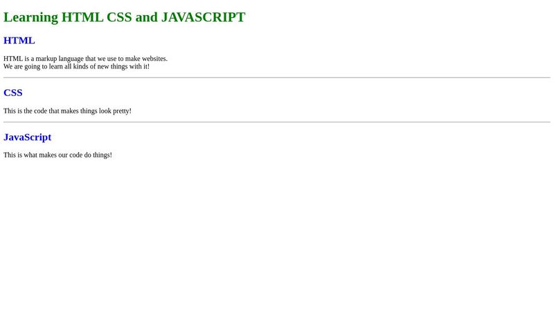 HTML [1] Basic HTML Review