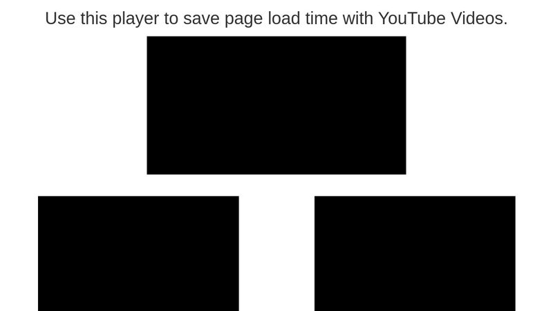 YouTube Lazy Load