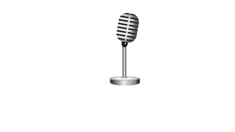 Pure CSS, single div Microphone