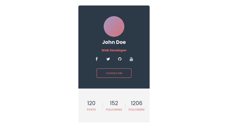 Profile Card Html And Css 8139