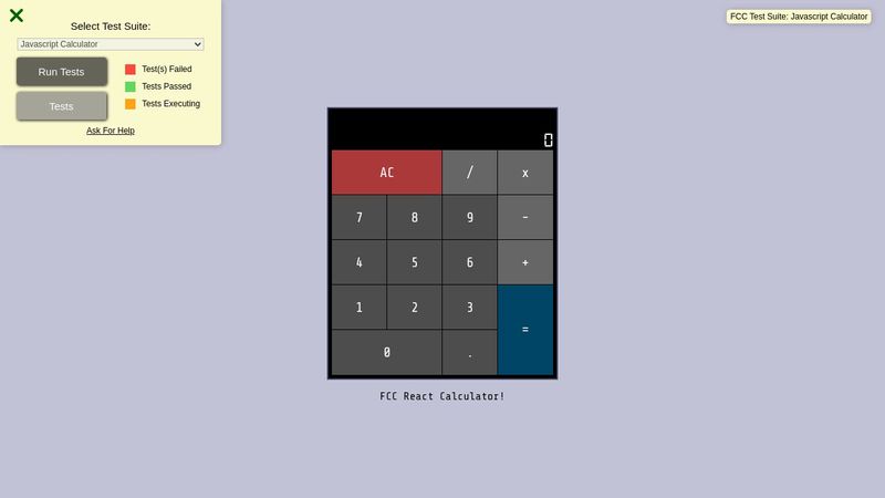 FCC Calculator with React