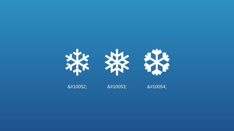 HTML snow