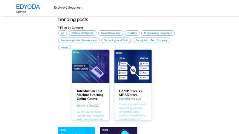 Assignment EDYODA stories