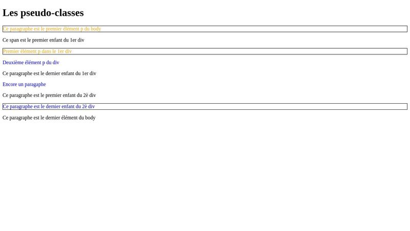 Cours HTML/CSS : pseudo-classes CSS 3