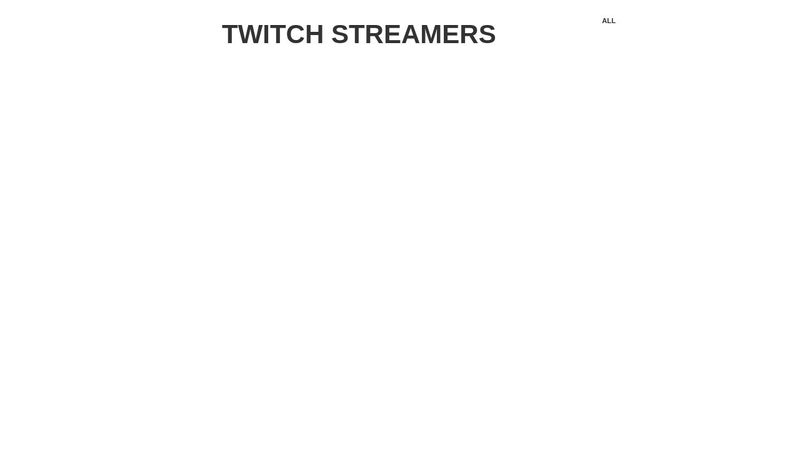 Twitch Streaming FCC project