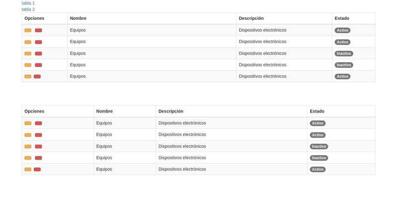 Tablas dinámicas y responsivas con Bootstrap3