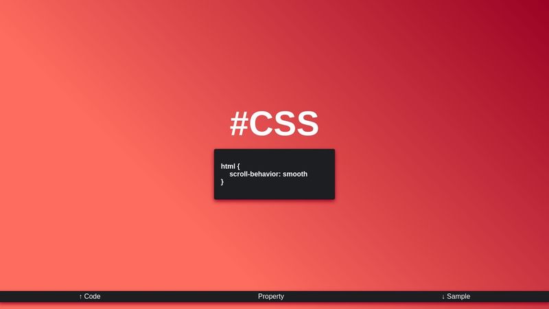 css scroll-behavior: smooth