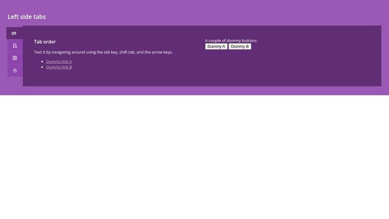 Accessible(?) and responsive tabs, no JS