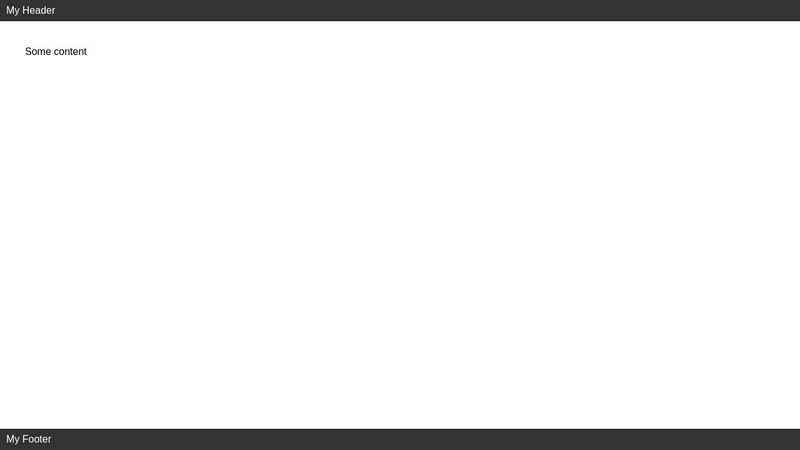 Sticky footer - CSS:Flexbox
