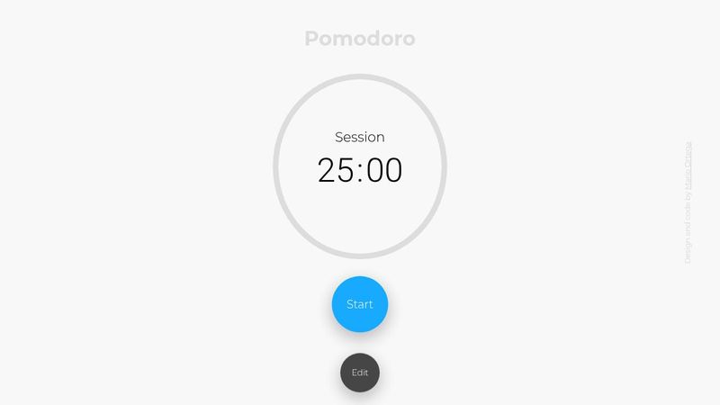 Pomodoro Clock (JS / SVG)