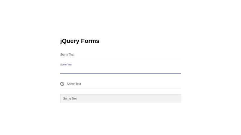 jQuery Material Forms (inputs)