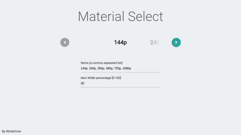 Material Select