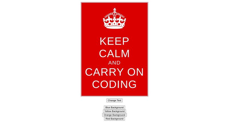 Keep Calm and Carry On Coding