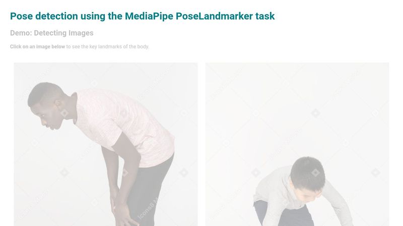 MediaPipe Pose Landmarker Task for web