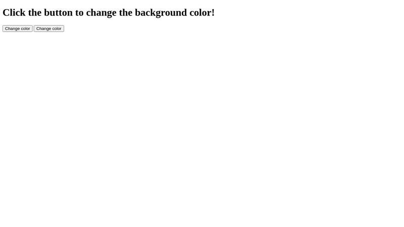 Changing Background Color