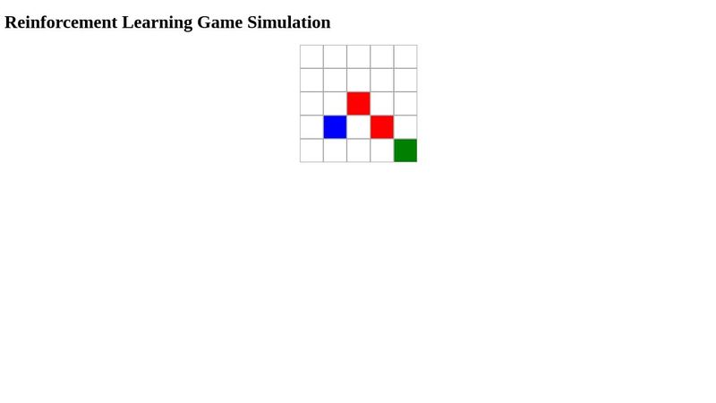 Reinforcement Learning Game Simulation