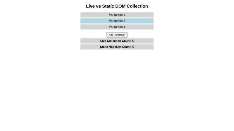querySelector vs getElementsBy...