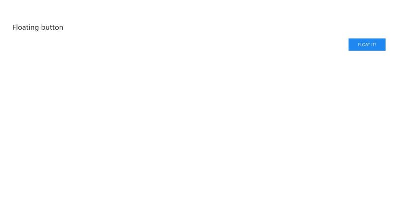 UIkit: Floating button