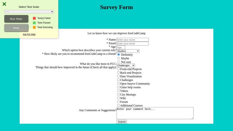 Survey Form