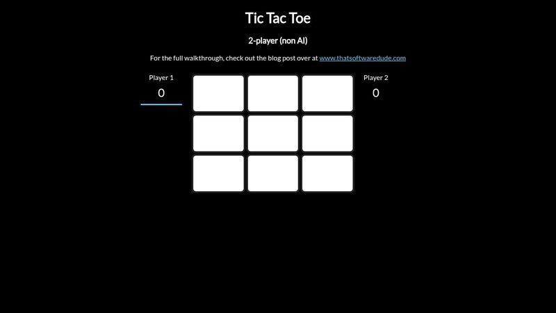 Tic Tac Toe in Vanilla JavaScript