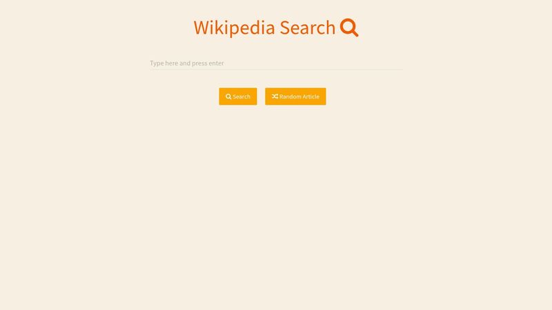 Wikipedia Search (Vue.js)