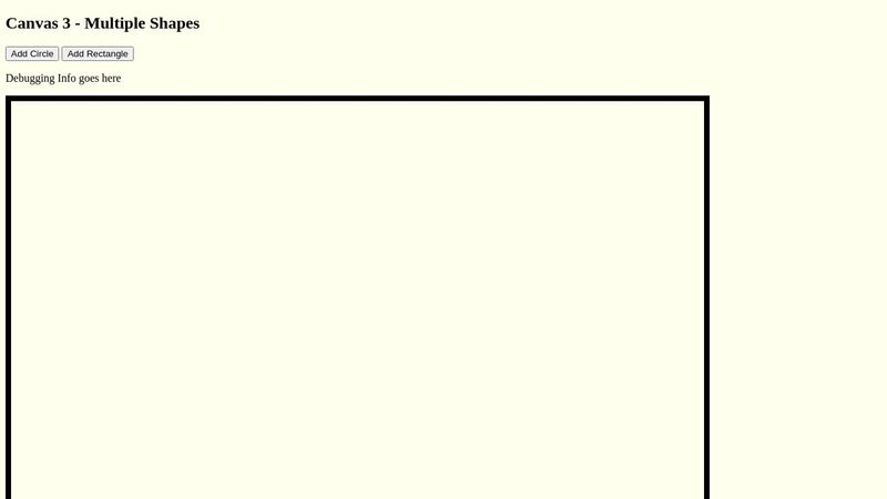Html5 Canvas - Multiple Shapes, moving