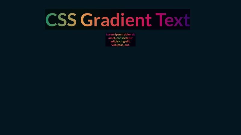 CSS Gradient Text in Firefox